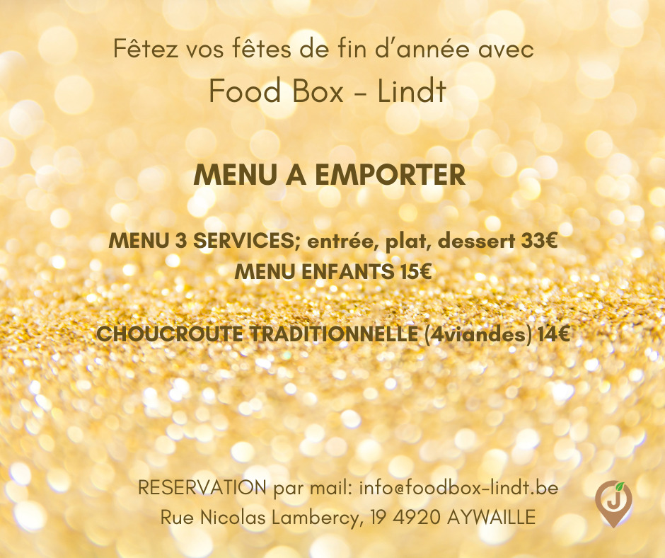 FOOD BOX - LINDT | Service Traiteur | Menu de fête